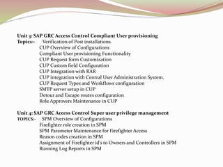 SAP GRC Training | PPT