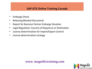 sap gts online training in free server access in usa,uk,south africa | PPT