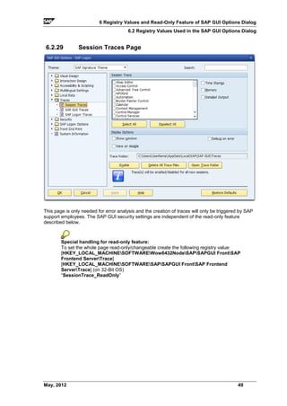 Sap gui administration_guide | PDF