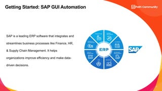 Automating SAP GUI with UiPath: A Comprehensive Guide - Part 1 | PDF ...