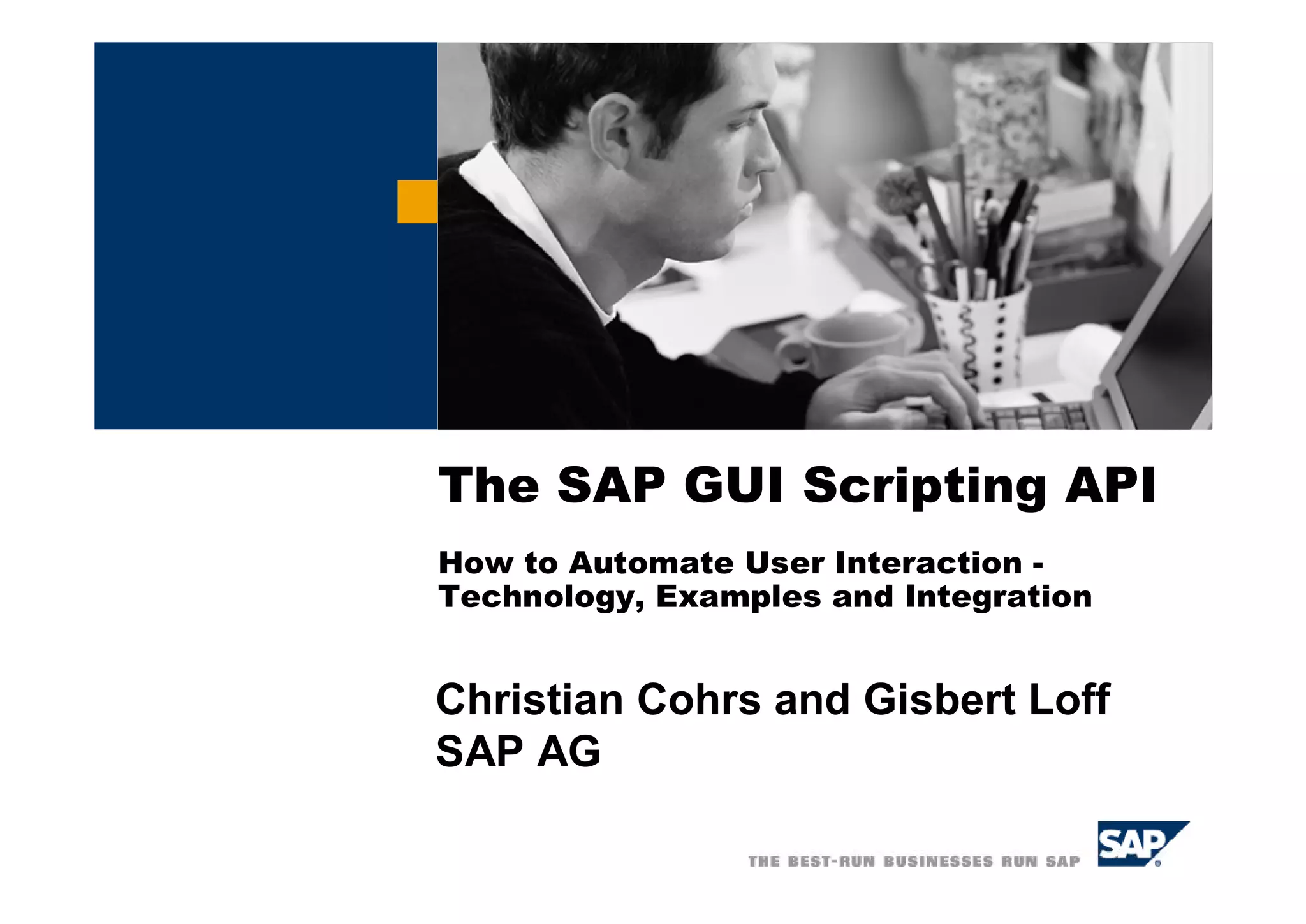Sap Gui Scripting Api With Guixt Pdf