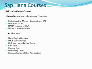 Sap hana | PPTX