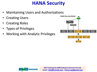 SAP HANA ADMIN Course Content | PDF