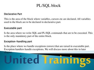 Oracle PL/SQL online training | PL/SQL online Training | PPT
