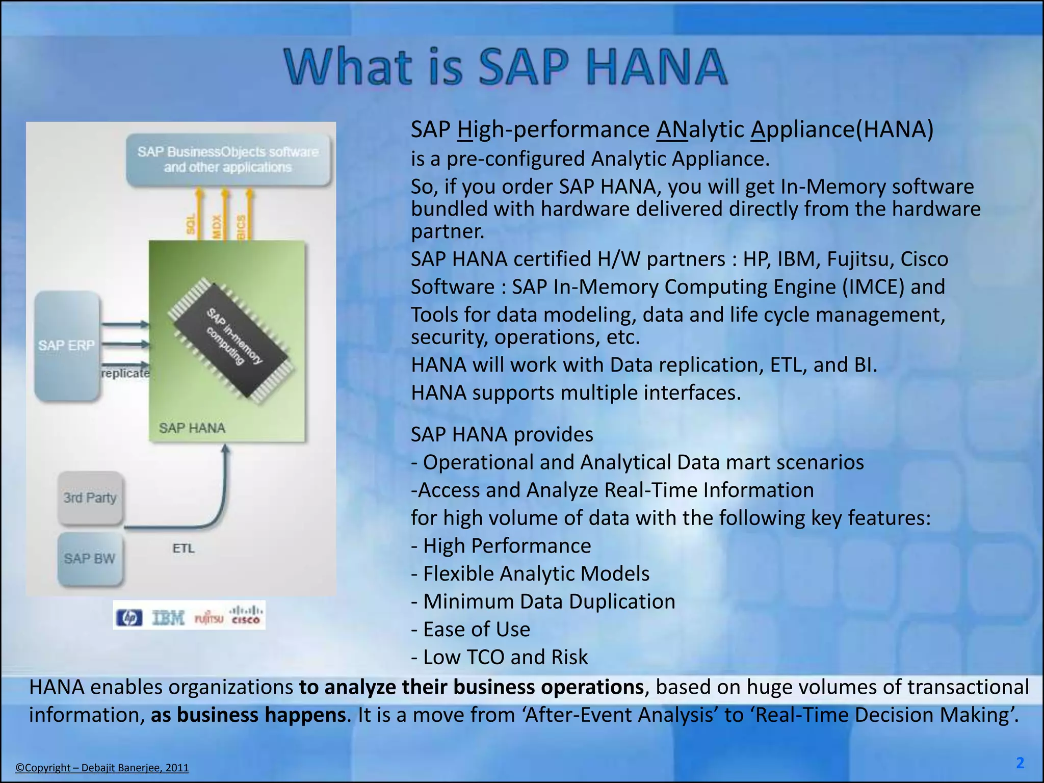 SAP HANA – A Technical Snapshot | PDF | Databases | Computer Software and Applications