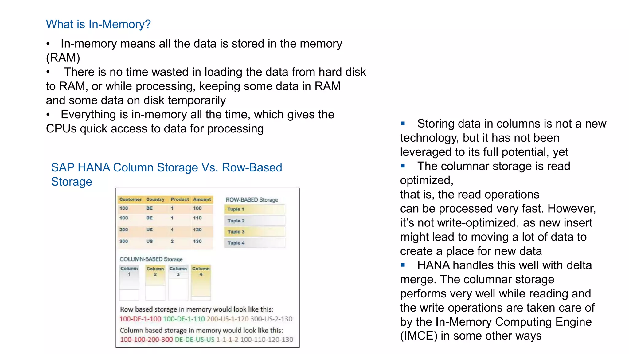 SAP HANA_class1.pptx | Databases | Computer Software and Applications