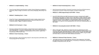 SAP HANA_class1.pptx | Databases | Computer Software and Applications