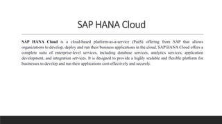 What is SAP HANA Cloud? | PPT