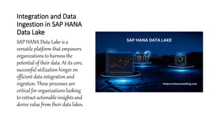 Integration and Data Ingestion in SAP HANA Data Lake | PPT