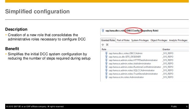 SAP HANA SPS10- SAP DB Control Center