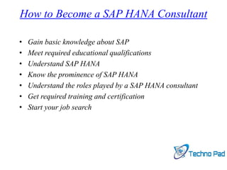 Sap hana demo technopad | PPT