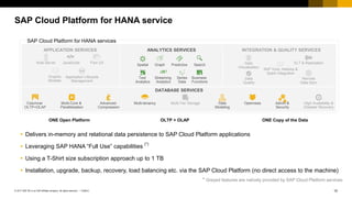 Development to Deployment with SAP HANA | PPT
