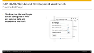 SAP HANA SPS10- SAP HANA Development Tools | PPT