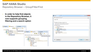 SAP HANA SPS10- SAP HANA Development Tools | PPT