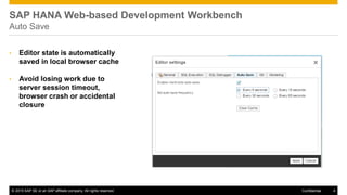 SAP HANA SPS10- SAP HANA Development Tools | PPT