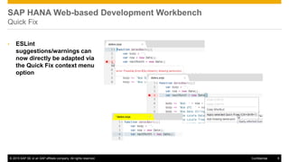 SAP HANA SPS10- SAP HANA Development Tools | PPT