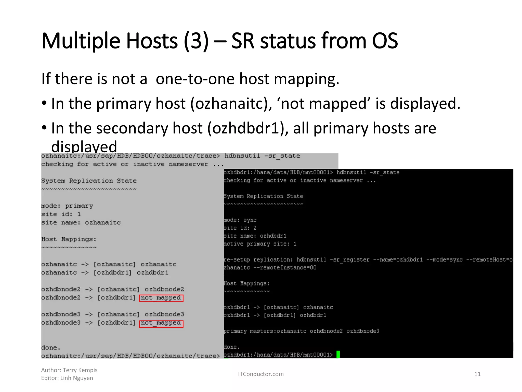 Sap Hana System Replication Setup Operations And Hana Monitoring Pdf