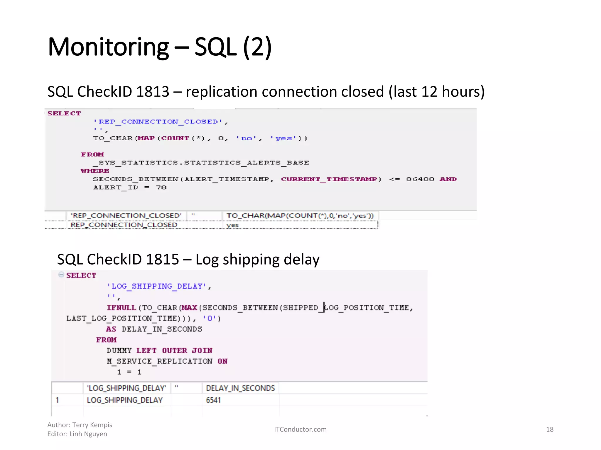 SAP HANA System Replication - Setup, Operations and HANA Monitoring | PDF