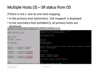 SAP HANA System Replication - Setup, Operations and HANA Monitoring | PDF