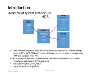 SAP HANA Distributed System Scaleout and HA | PDF