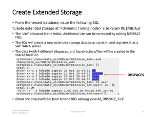 SAP HANA Dynamic Tiering Test-drive | PDF | Databases | Computer ...