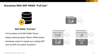 SAP HANA, from development to deployment, cloud, on-premise or hybrid ...
