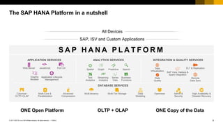 SAP HANA, from development to deployment, cloud, on-premise or hybrid ...