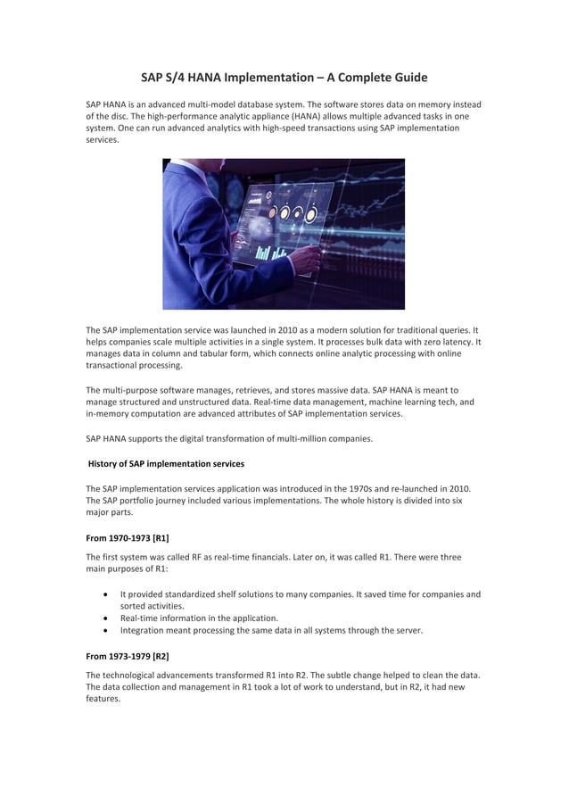 SAP HANA Implementation A Complete Guide.pdf | Databases | Computer Software and Applications