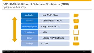 SAP HANA SPS10- Multitenant Database Containers | PPT