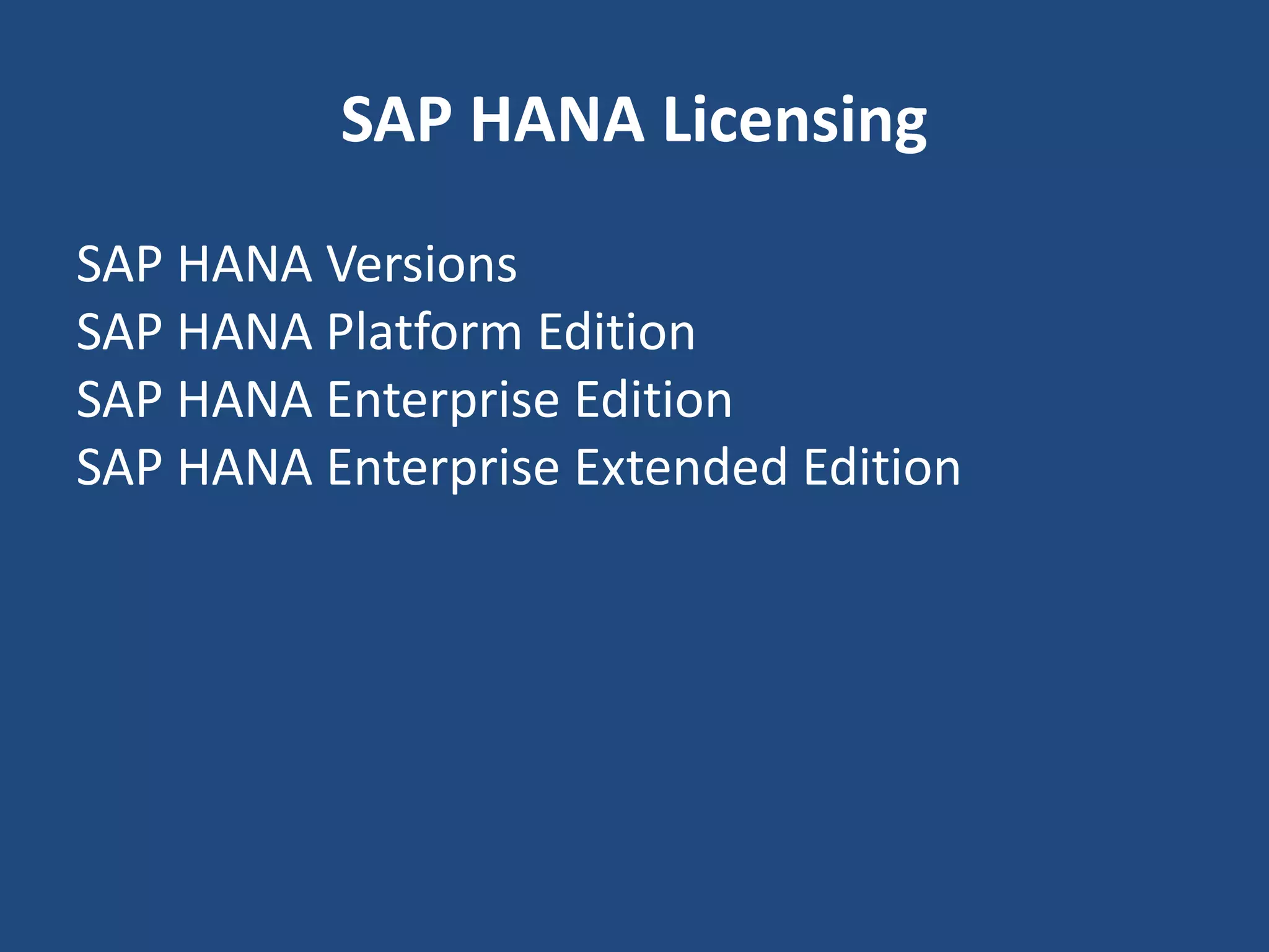 Sap hana modelling online training | PPTX