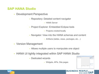 SAP HANA Native Application Development | PDF