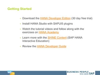 SAP HANA Native Application Development | PDF