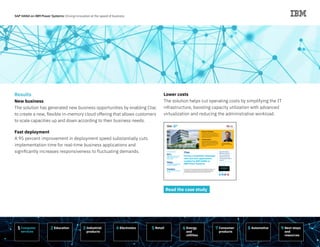 SAP HANA on IBM Power Systems | PPT