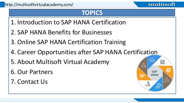 SAP® HANA Online Certification Training