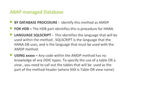 Sap hana on technical level By Yogesh Gupte | PPT