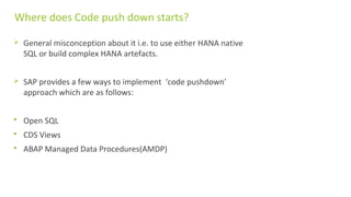 Sap hana on technical level By Yogesh Gupte | PPT