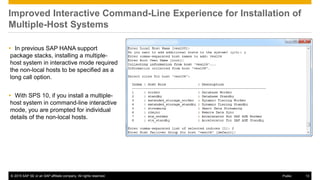 SAP HANA SPS10- SAP HANA Platform Lifecycle Management | PPT