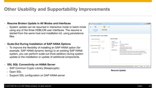 SAP HANA SPS10- SAP HANA Platform Lifecycle Management | PPT
