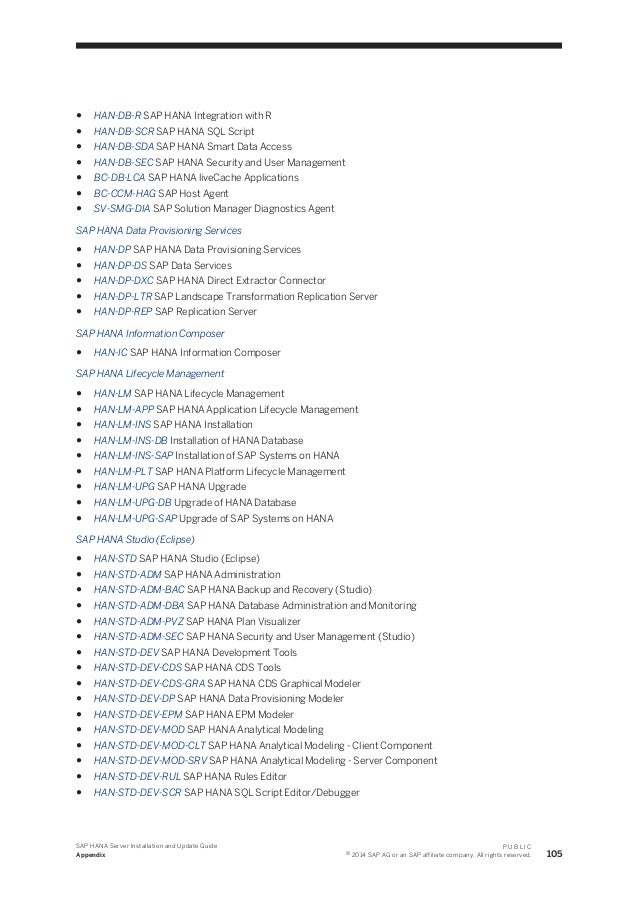Sap hana server installation guide