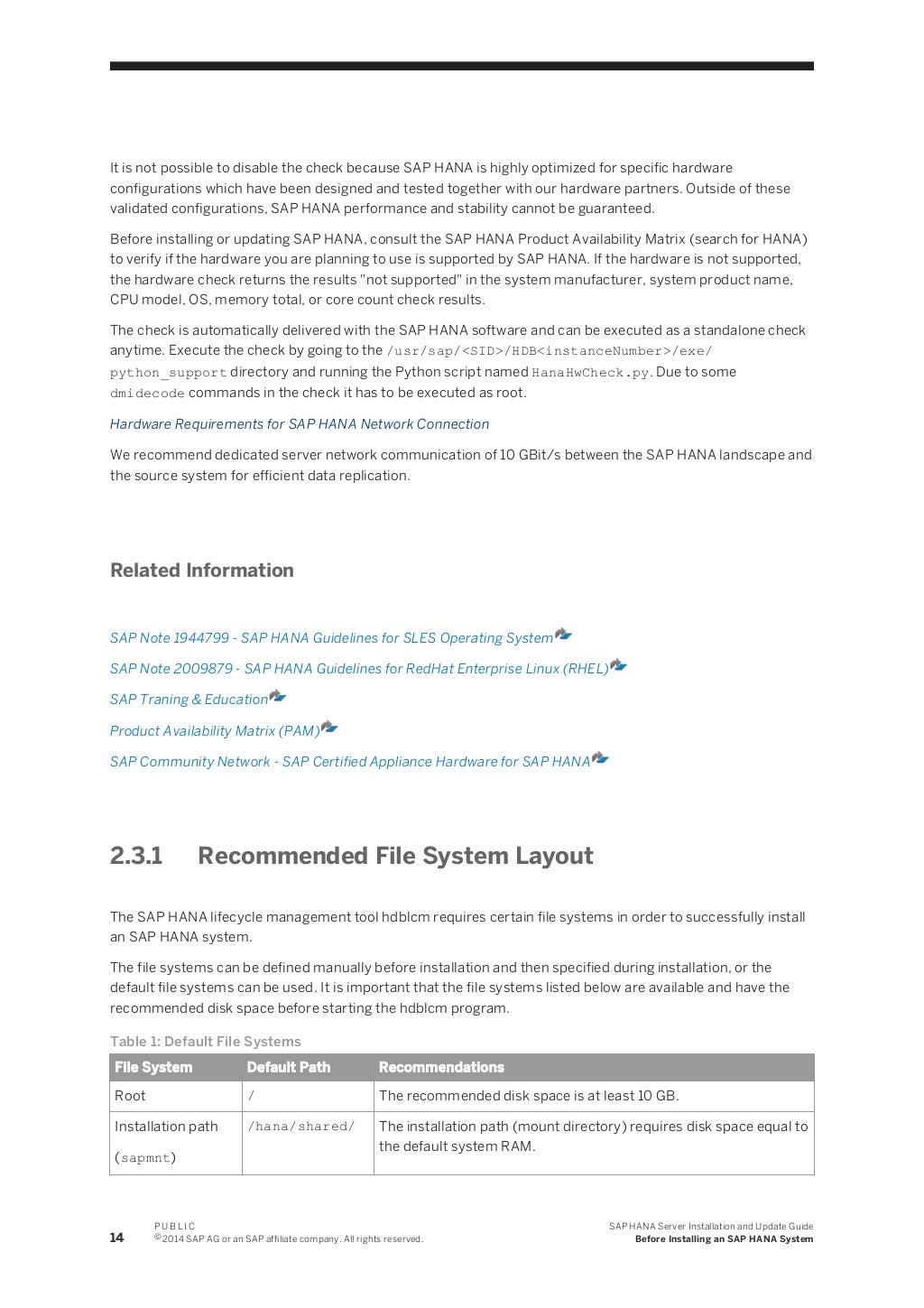 Sap hana server installation guide