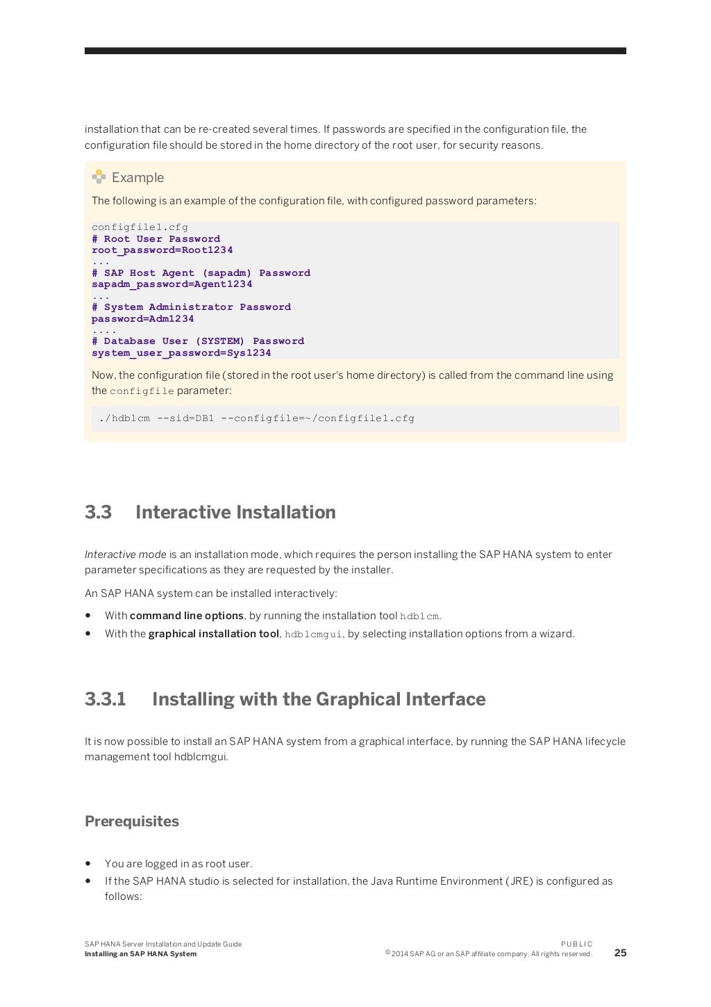 Sap hana server installation guide