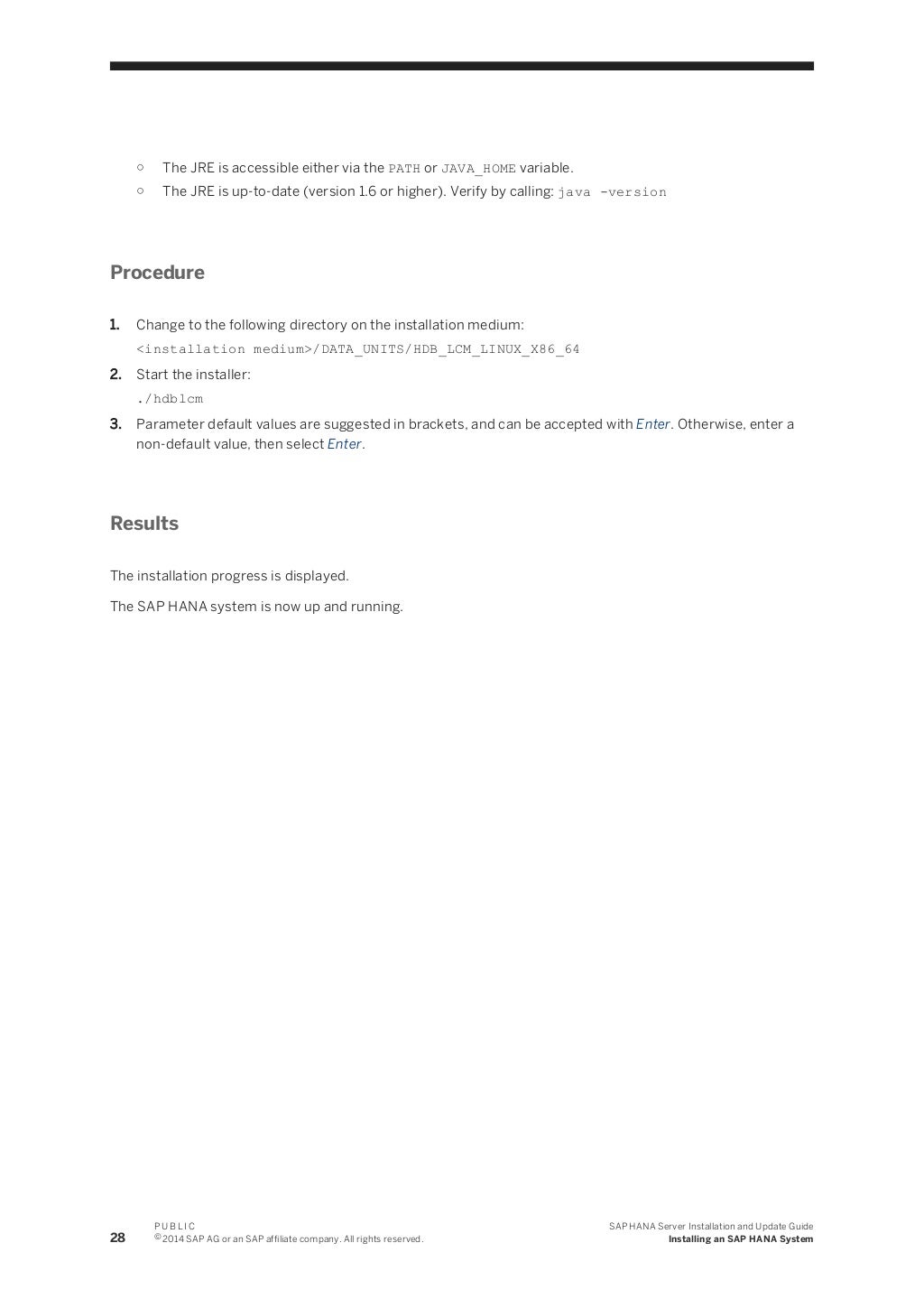 Sap hana server installation guide