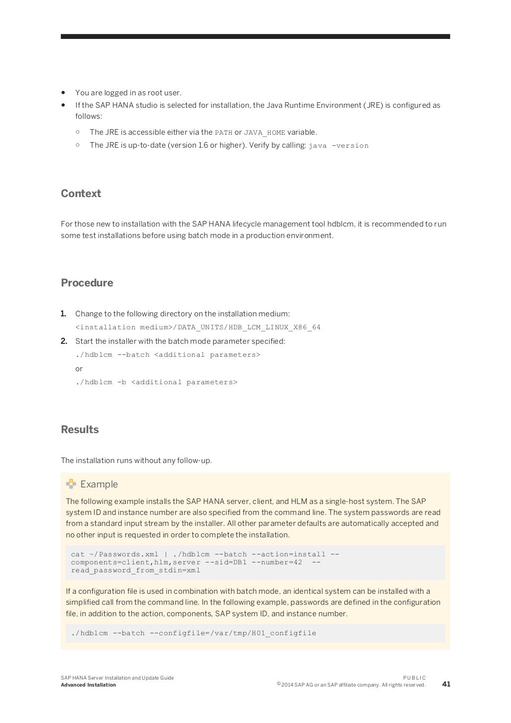 Sap hana server installation guide