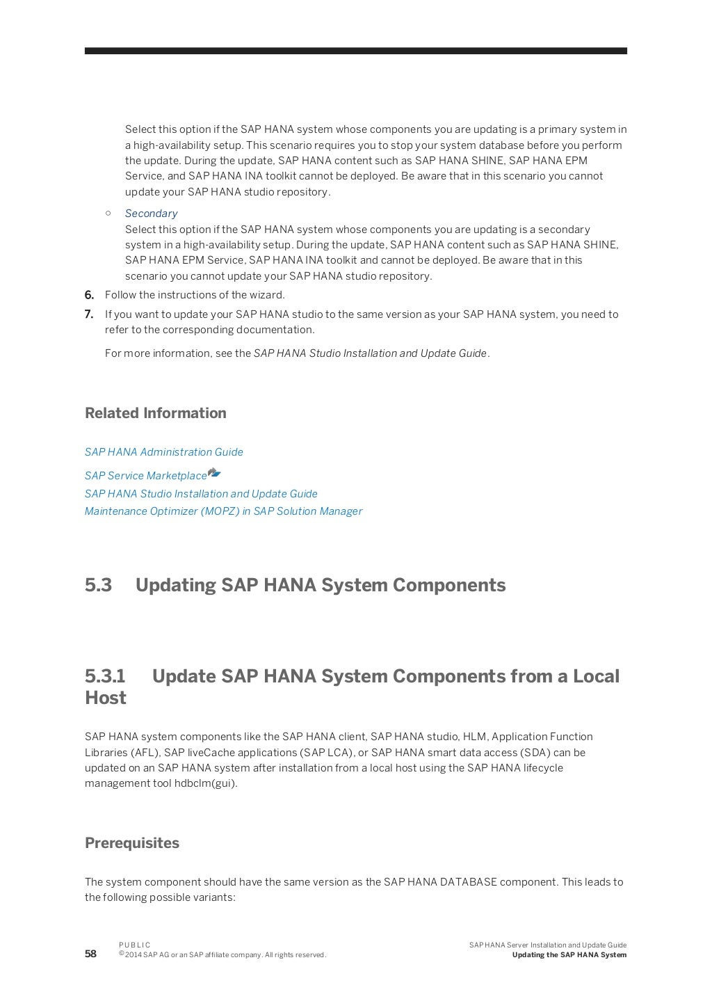 Sap hana server installation guide