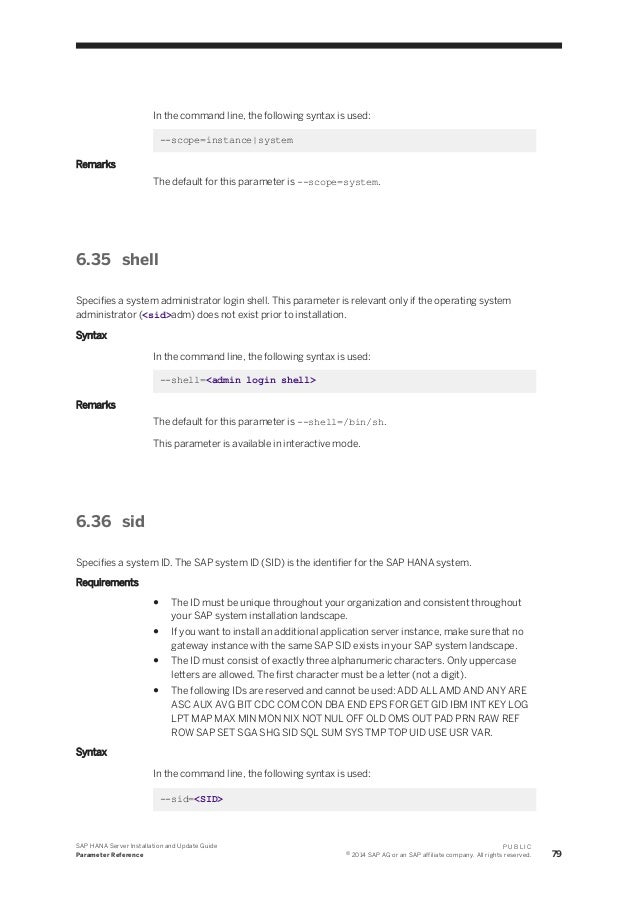 Sap hana server installation guide