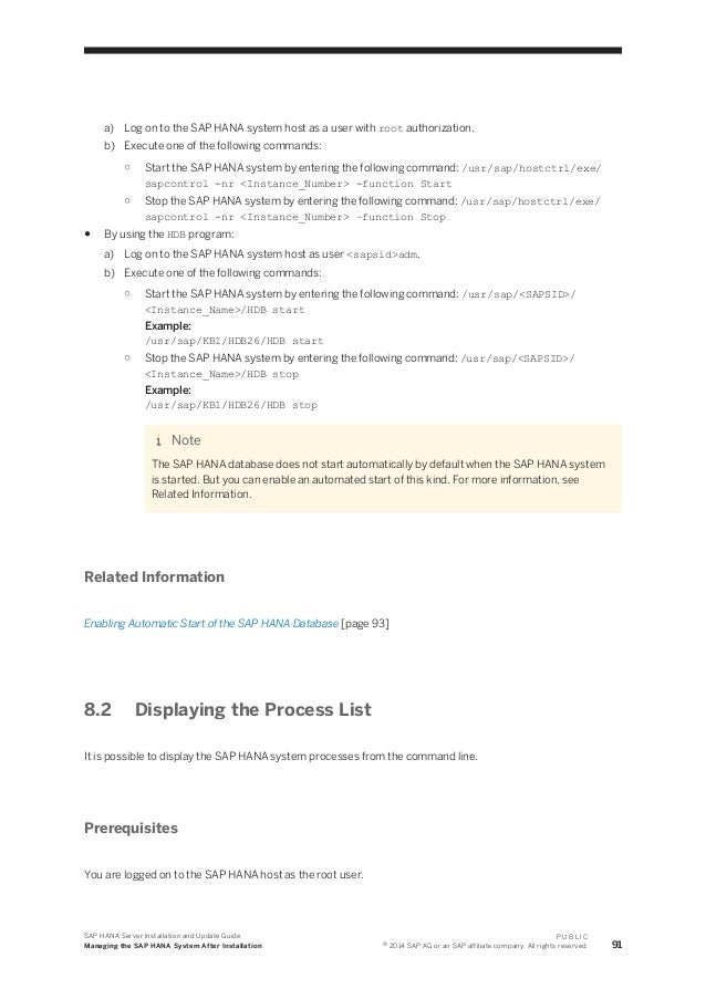 Sap hana server installation guide