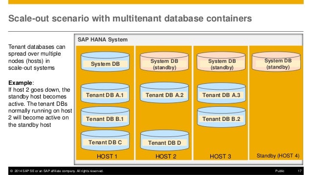 SAP HANA SPS09 - Multitenant Database Containers