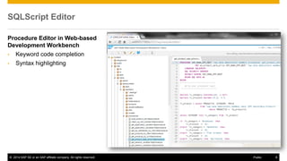 SAP HANA SPS09 - SQLScript | PDF | Web Development | Internet