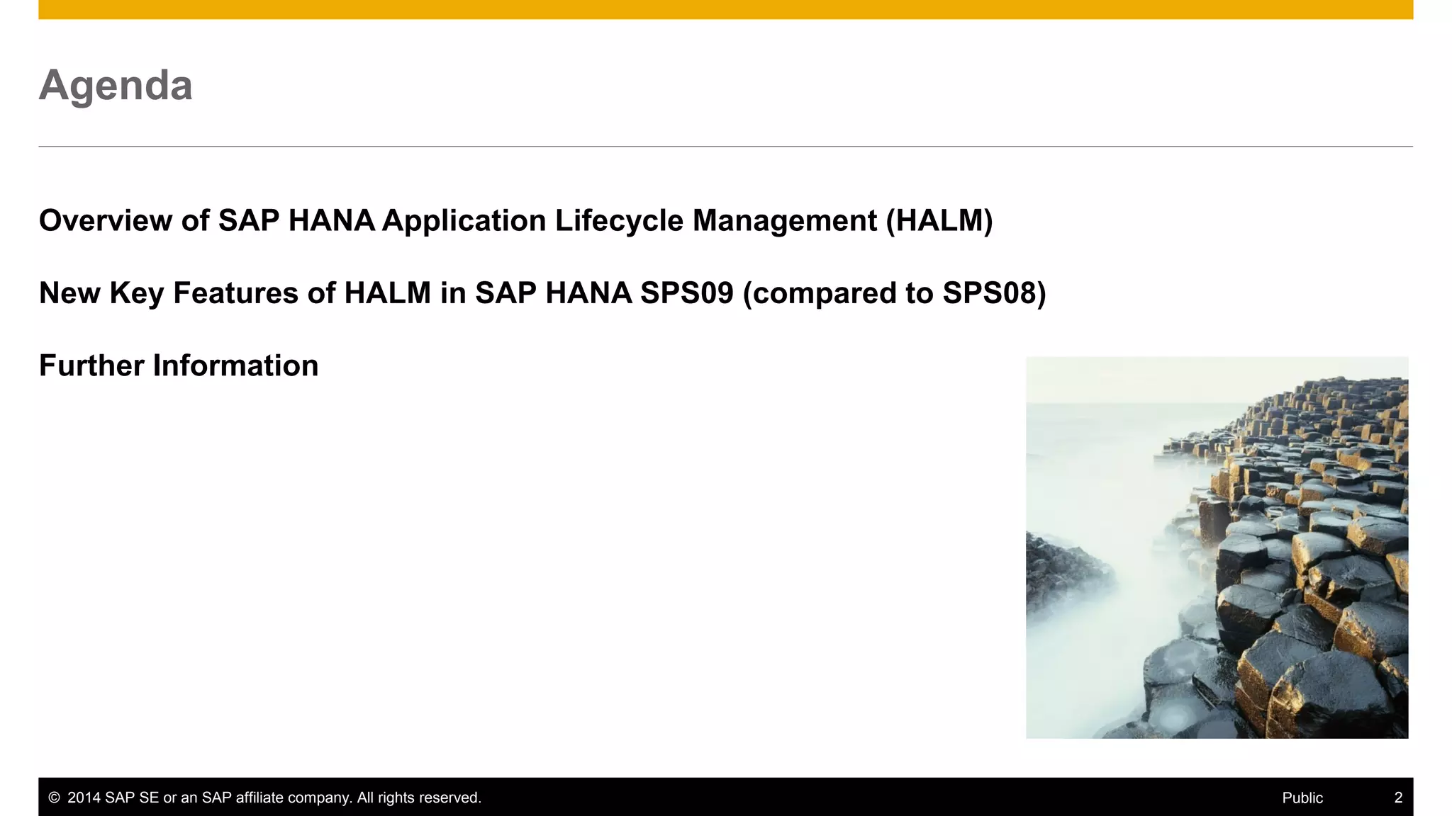 SAP HANA SPS09 - Application Lifecycle Management | PPT