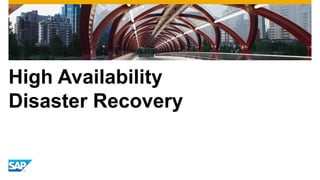 SAP HANA SPS10- Scale-Out, High Availability and Disaster Recovery | PDF
